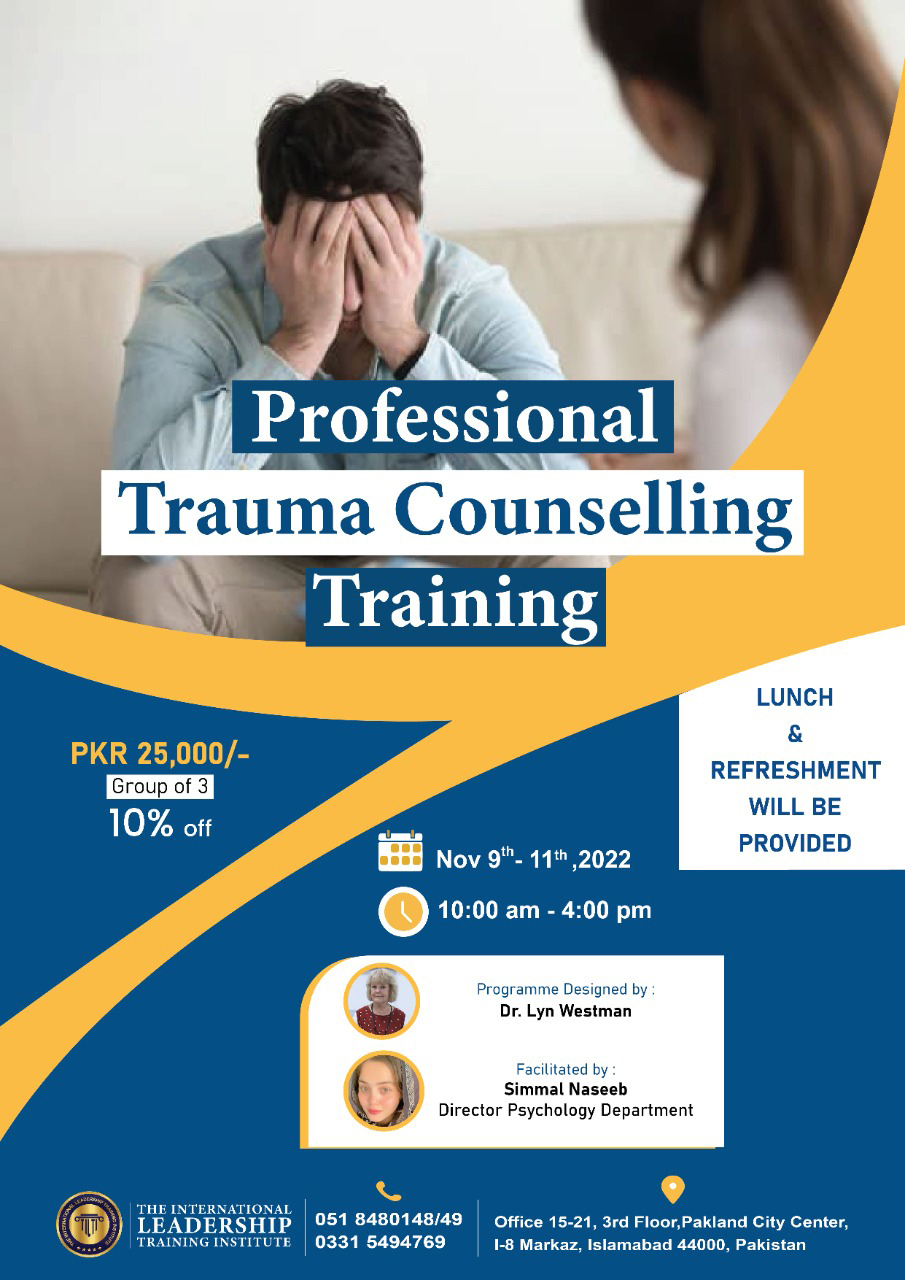 Professional Trauma Counselling Training | Nov 2022 – TILTI